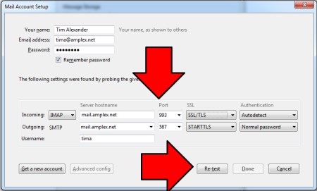 Thunderbird E-mail Setup – Amplex Support