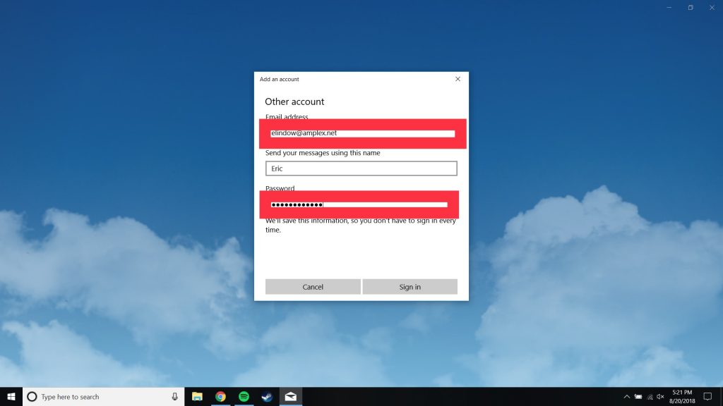 Windows 10 Mail App Setup | Amplex SupportAmplex Support