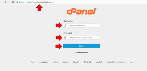 cPanel Web Hosting Login | Amplex SupportAmplex Support